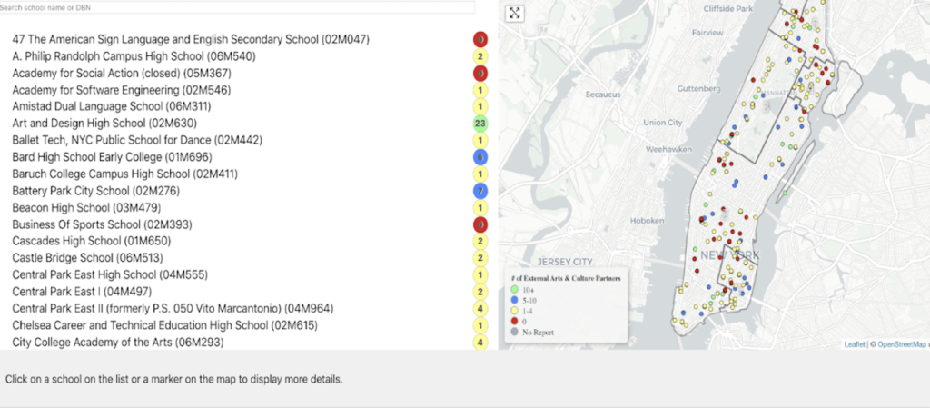 Project Schools and Arts Partners - BetaNYC